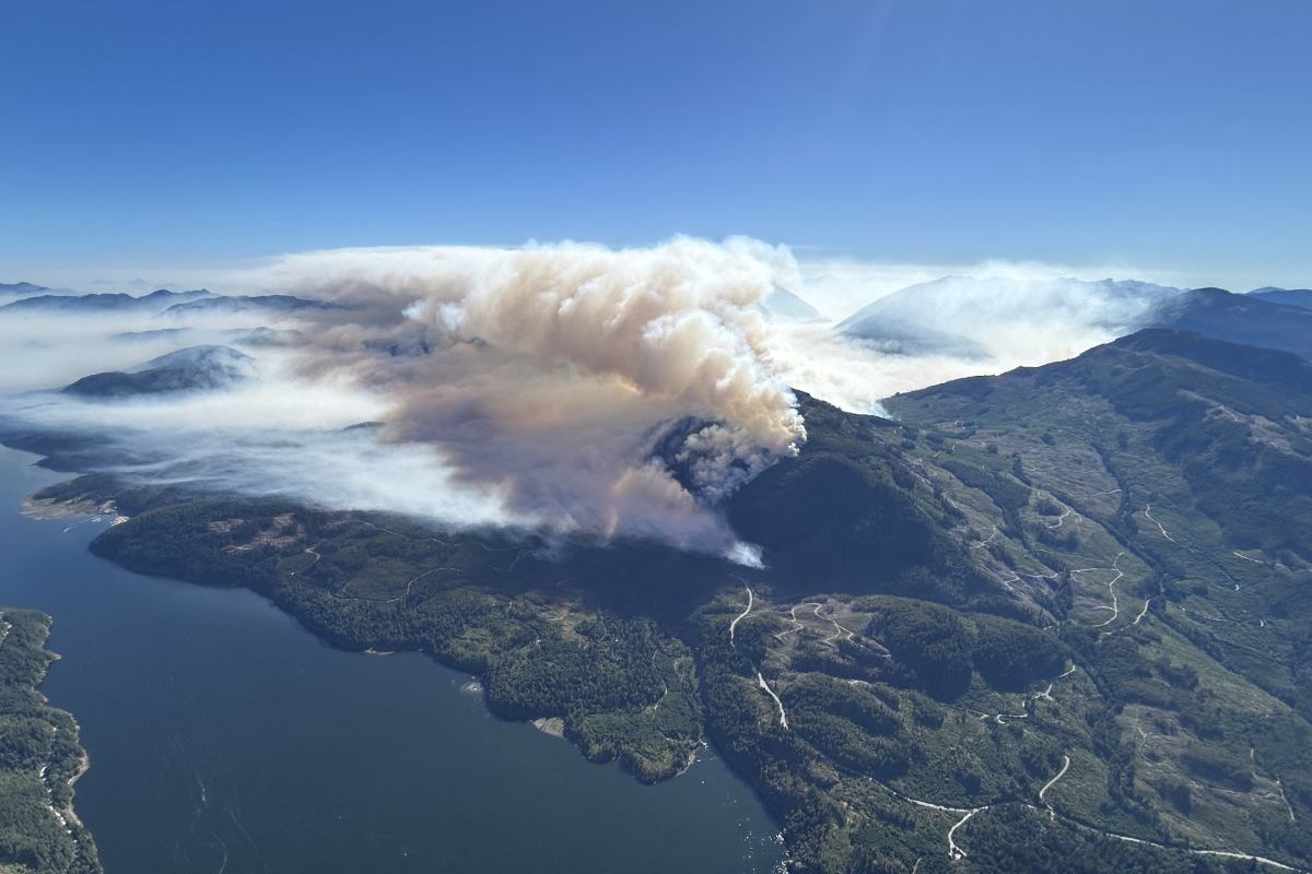 Wildfire southwest of Port Alberni grows to 1,391 hectares | Terrace ...