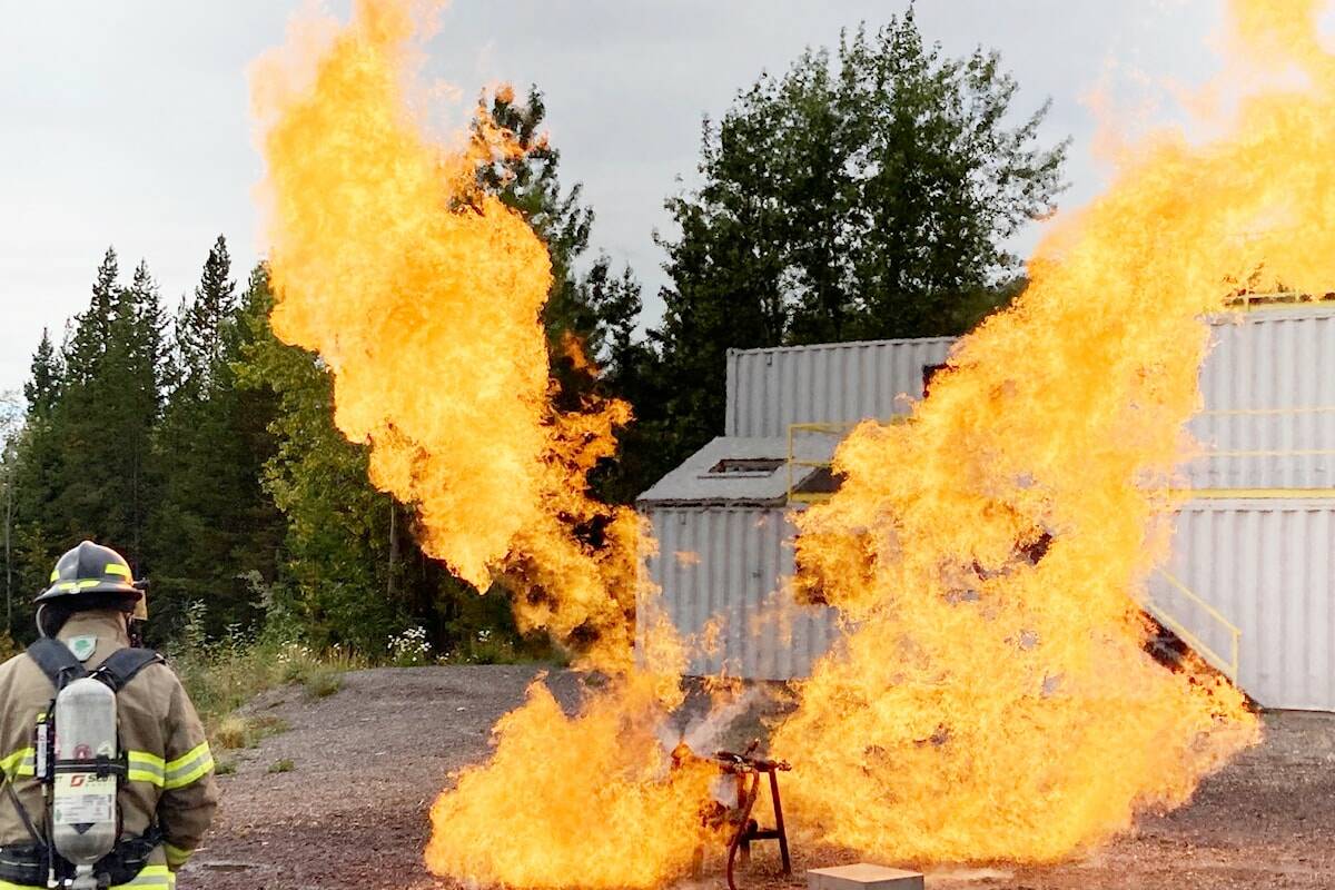 Firefighters along northwest B.C. rail line practice flammable spill ...